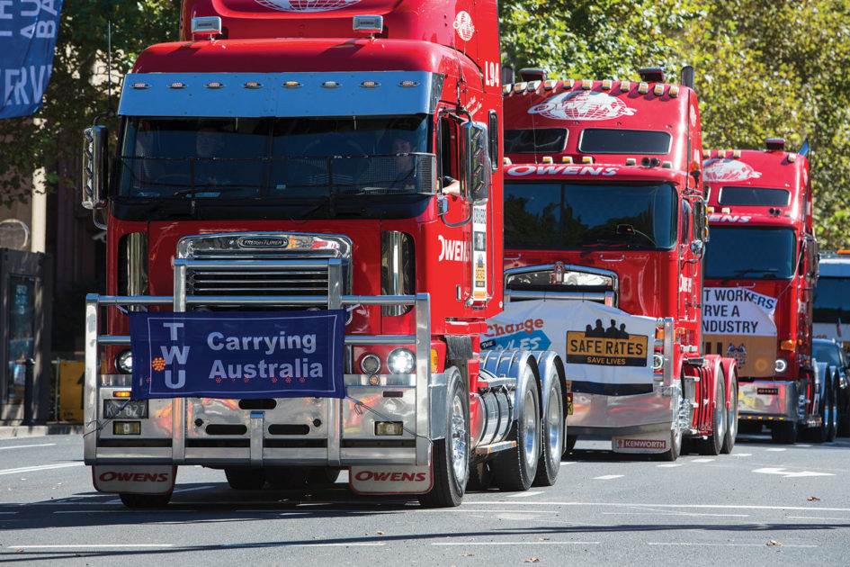 Convoy for Safe Rates - Transport Workers’ Union NSW