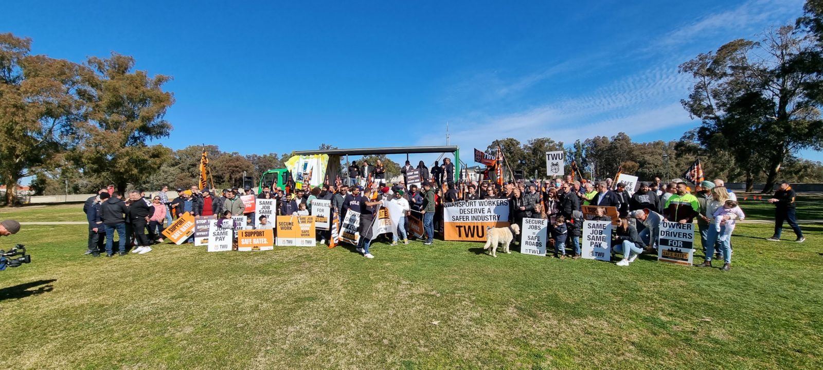 TWU TAKING ACTION: TWU Canberra Convoy - Transport Workers’ Union NSW